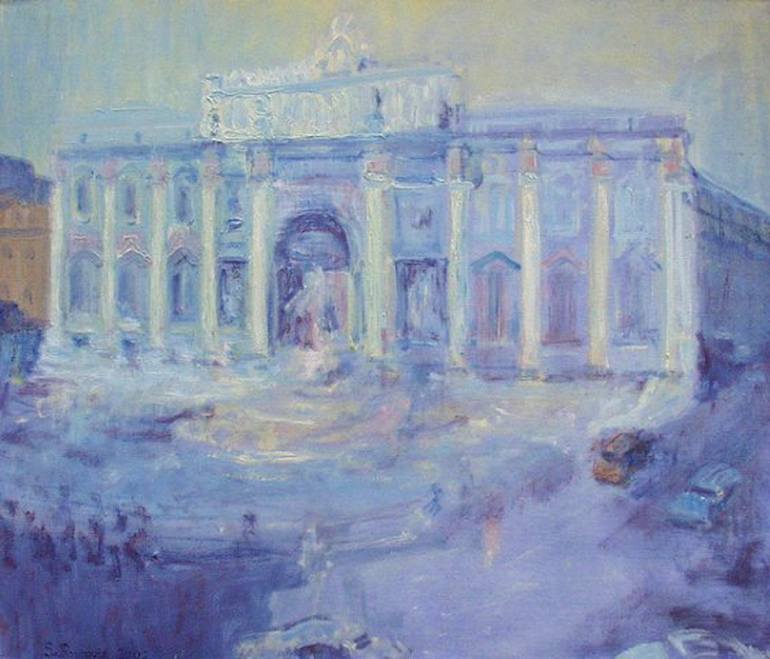 Fountain di Trevi Roma Painting by Slobodan Paunovic | Saatchi Art