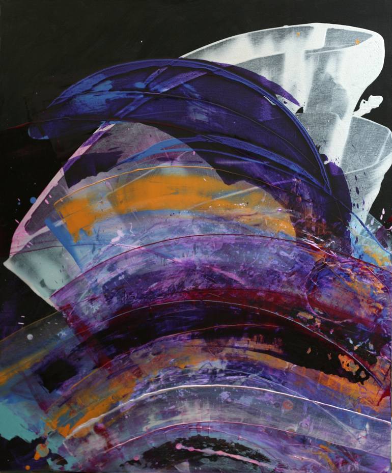 Aurora, Earth Rise Painting by David Cottingham | Saatchi Art