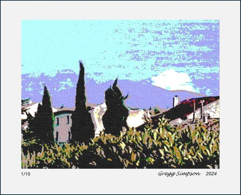Vaison-la-Romaine Mixed Media by Gregg Simpson | Saatchi Art