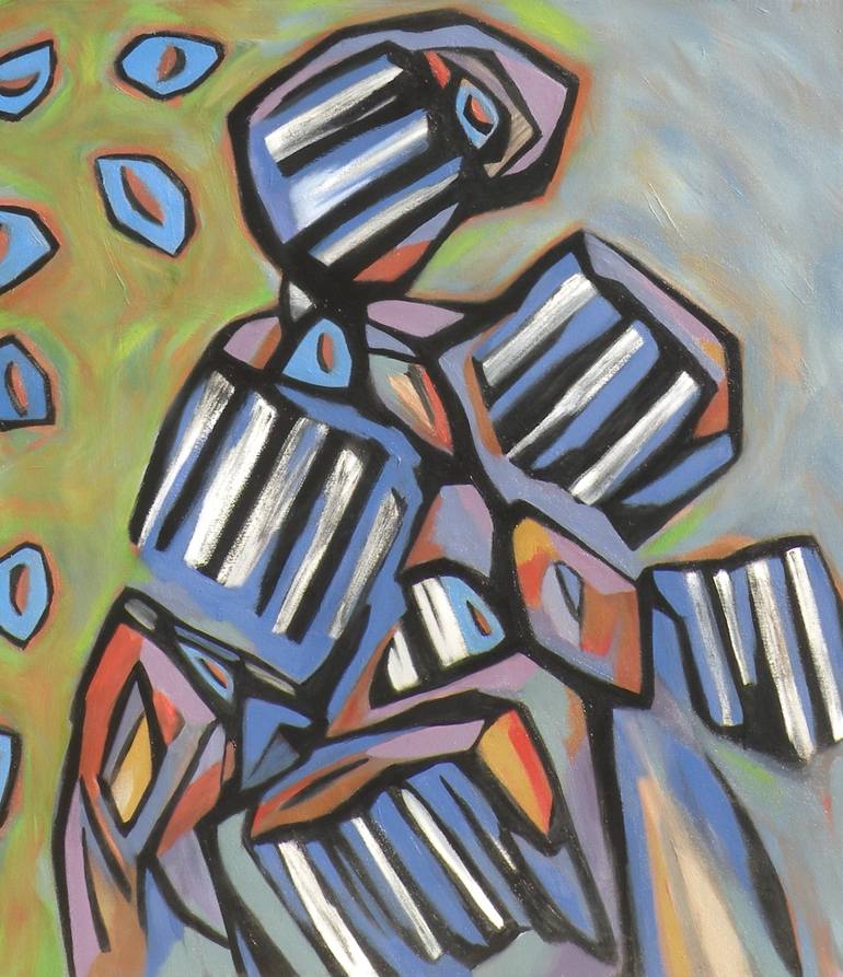 Cubist Figure Painting by Gregg Simpson | Saatchi Art