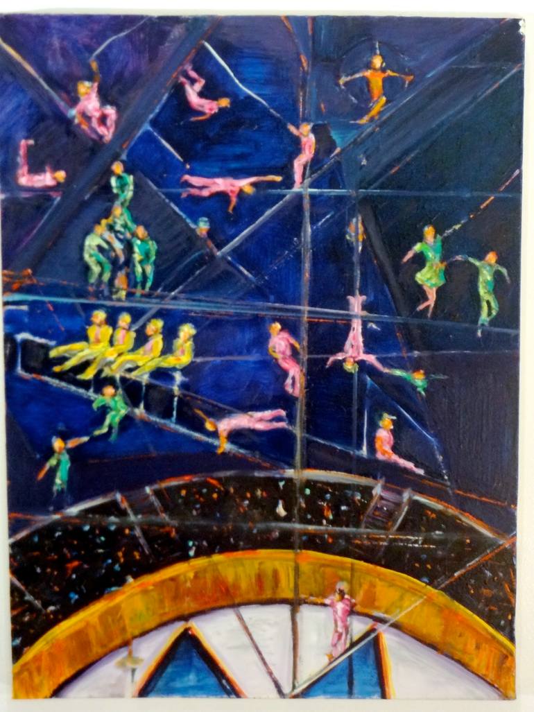 Trapeze 1 Painting by Clay Vorhes | Saatchi Art