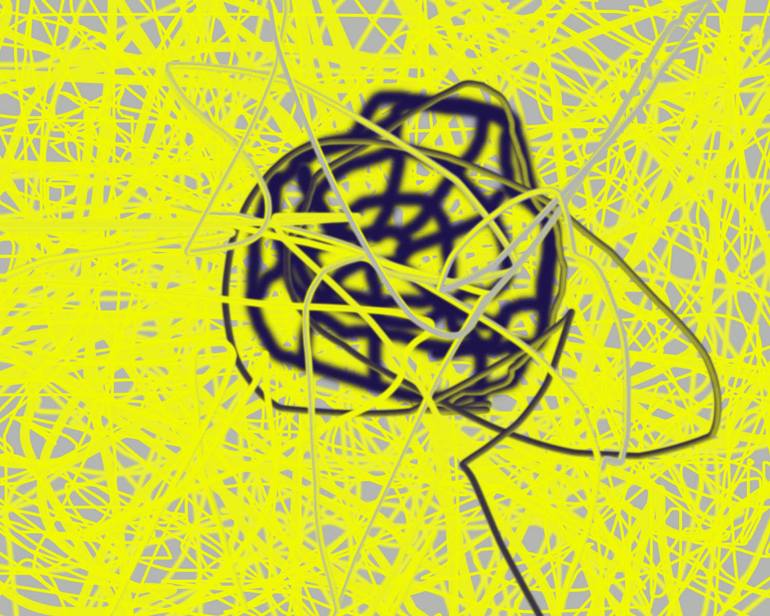 Centralized Orb Mixed Media by John A Crowley | Saatchi Art
