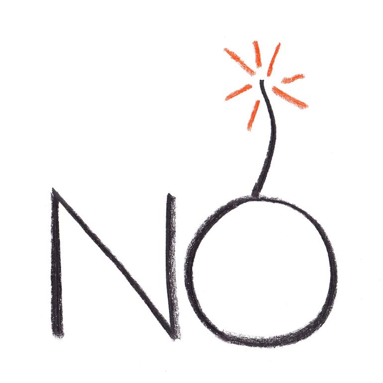 No More War Limited Edition Print Drawing by Chris Liddiard | Saatchi Art