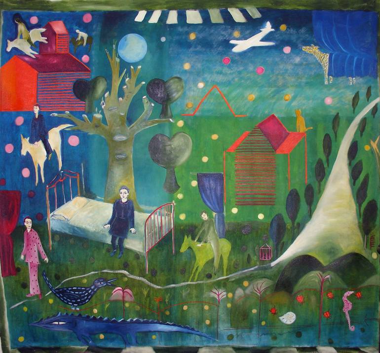 Entre cielos y arenas. Painting by Nereida Garcia Ferraz | Saatchi Art