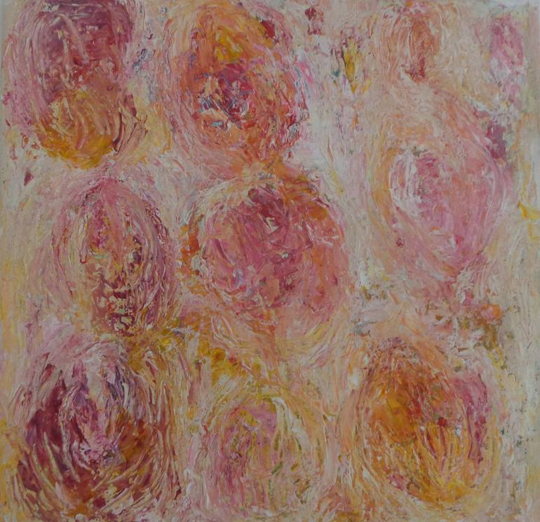 Pink Roses 24 Painting by Karin Aherne Jansen | Saatchi Art