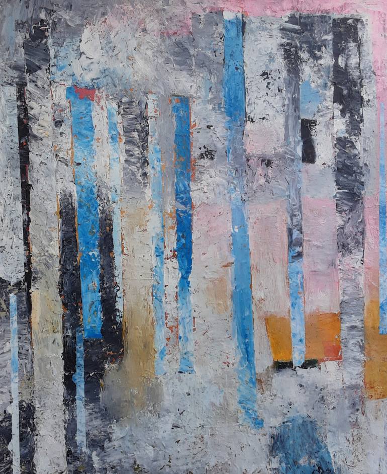 White Forest Painting by Karin Aherne Jansen | Saatchi Art