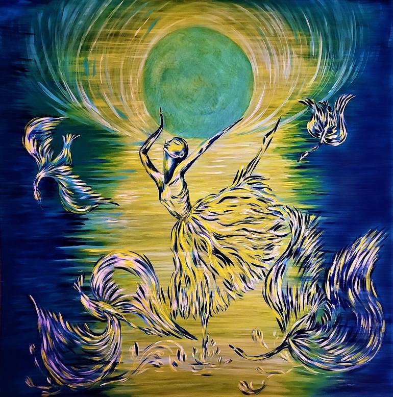 Swan Abstract Art