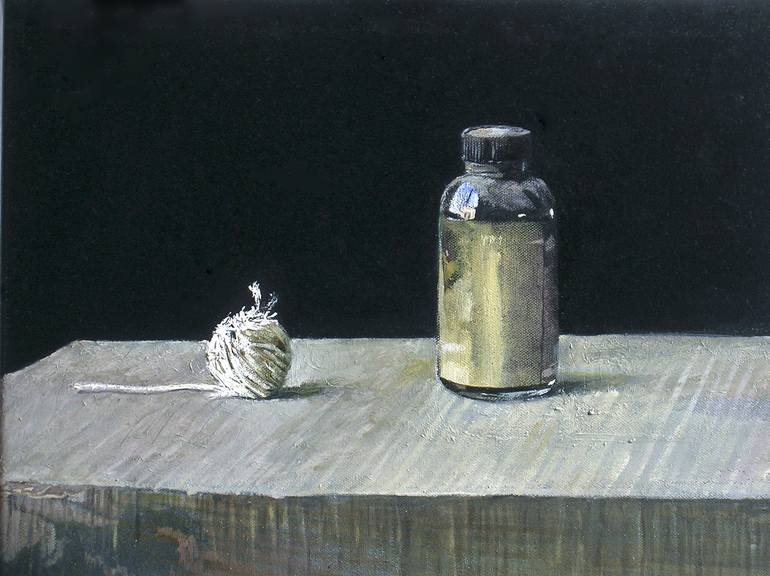 rollito de pitilla Painting by Francisco Alvarez | Saatchi Art