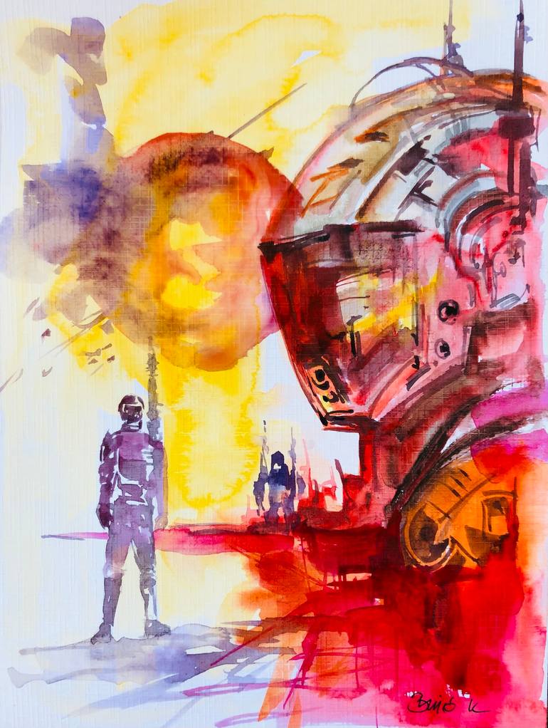 Brave New World Painting by Konrad Biro | Saatchi Art