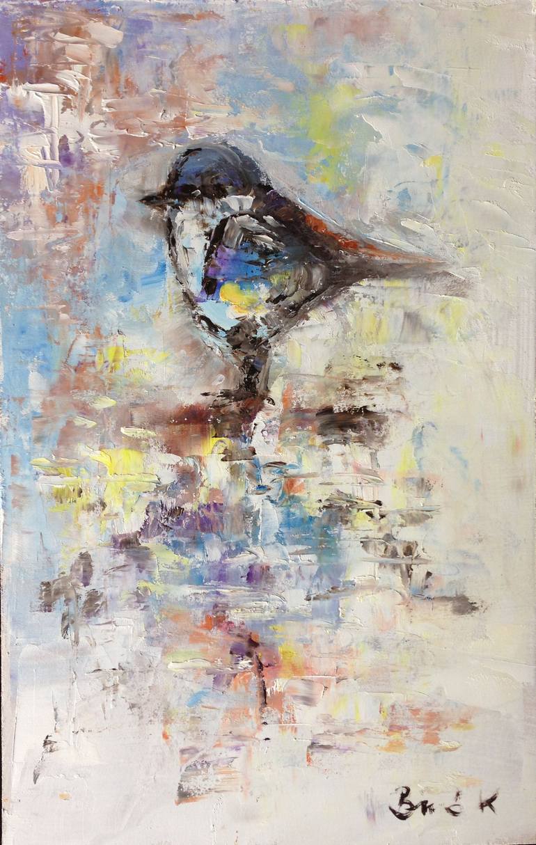 abstract bird series Painting by Konrad Biro | Saatchi Art
