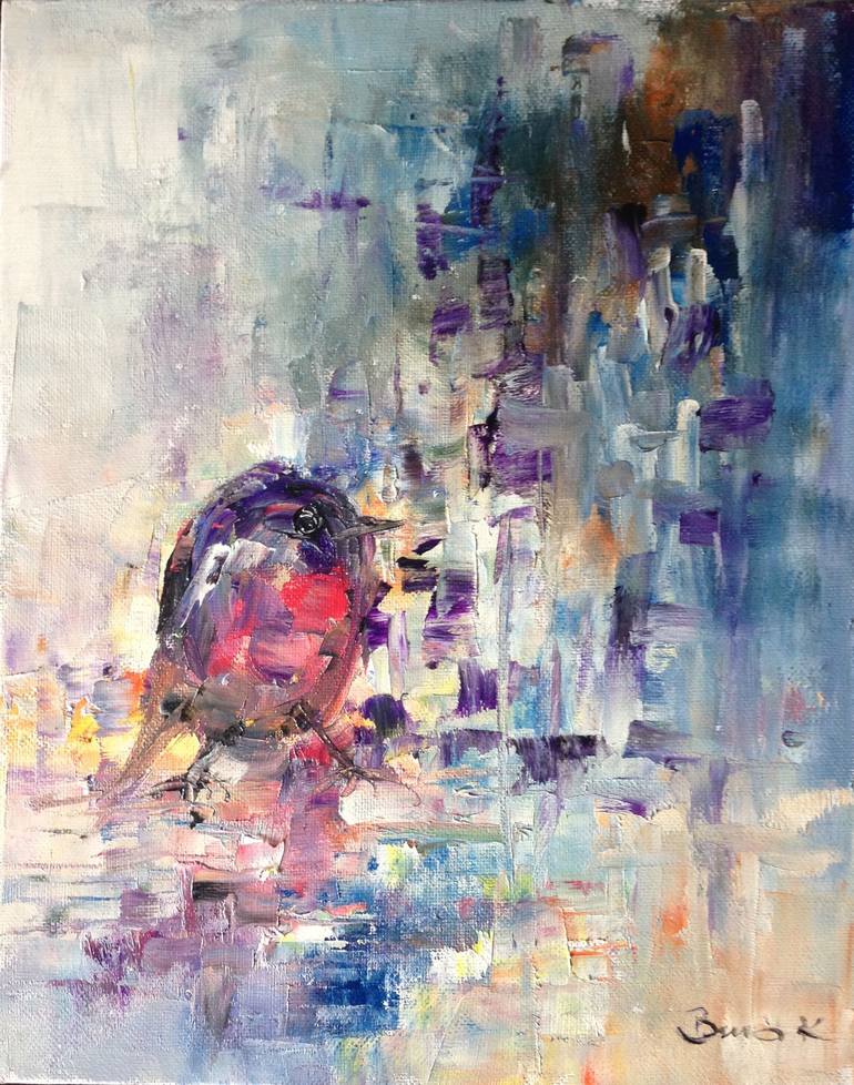 abstract bird painting series art by Konrad Biro Painting by Konrad ...
