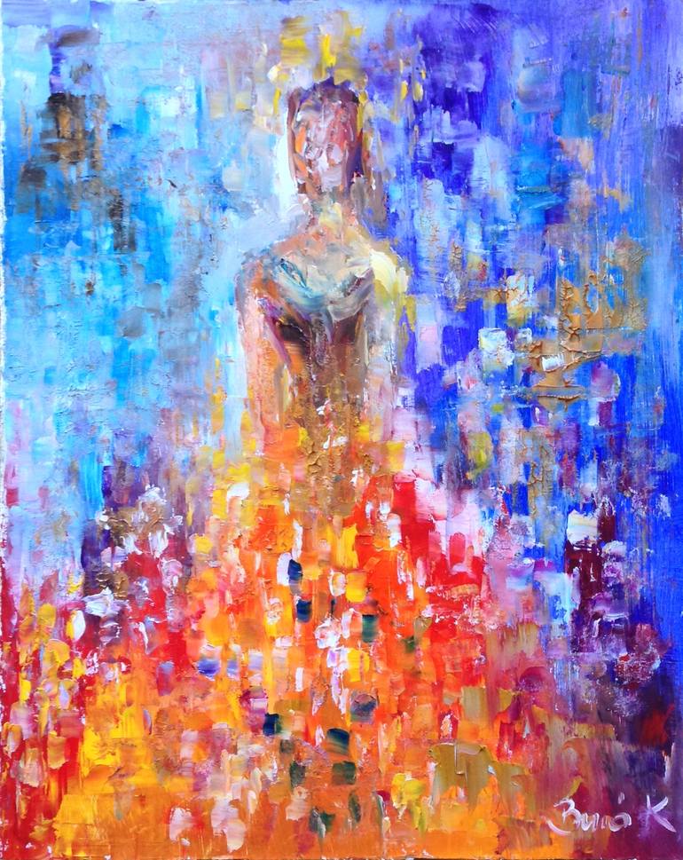 Klimt angel..... Painting by Konrad Biro | Saatchi Art