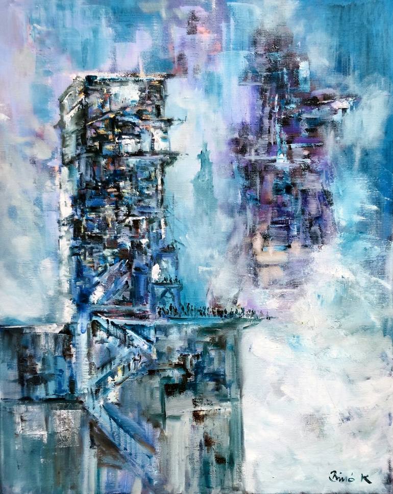 Dystopia Painting by Konrad Biro | Saatchi Art