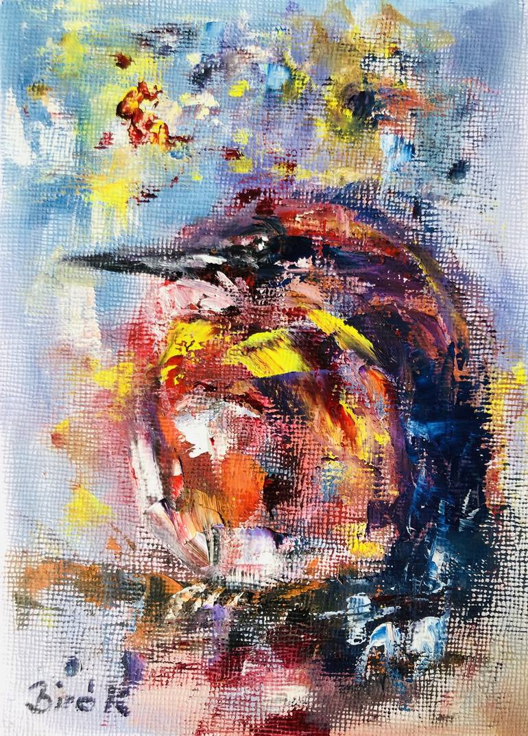 Abstract bird series 0803 Painting by Konrad Biro | Saatchi Art