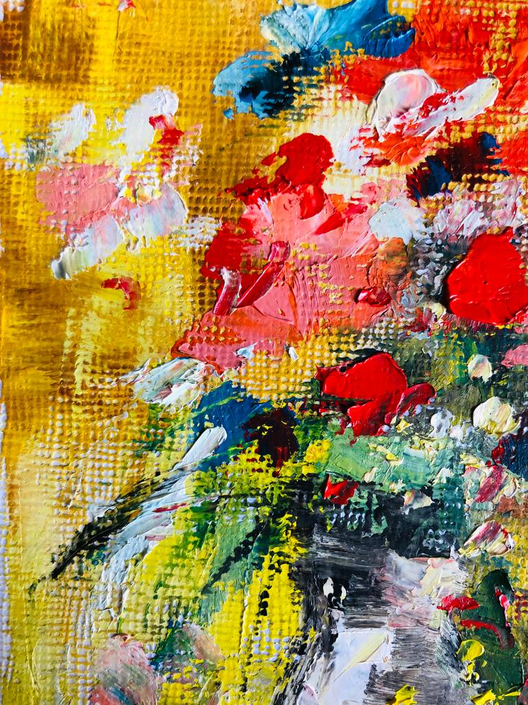 Flower still life Painting by Konrad Biro | Saatchi Art