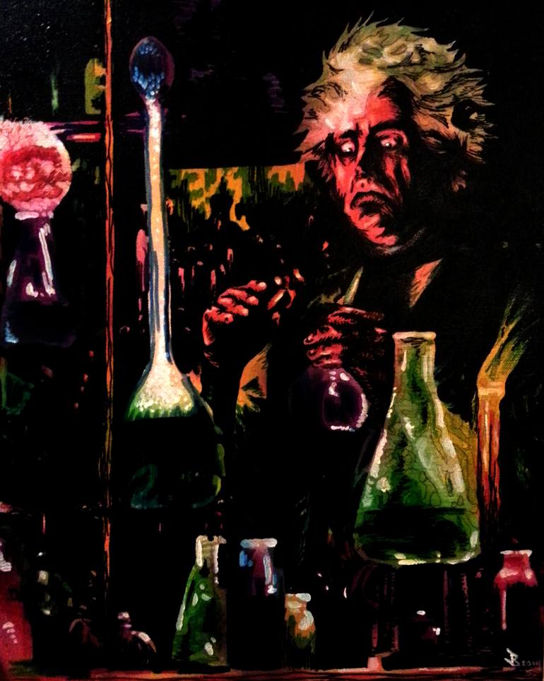 Garish: SCIENCE! Painting by Jordan Brun | Saatchi Art