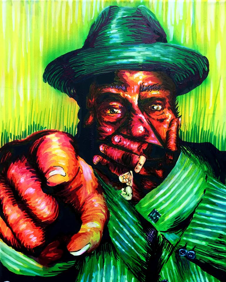 Garish: Oooooh Drawing by Jordan Brun | Saatchi Art