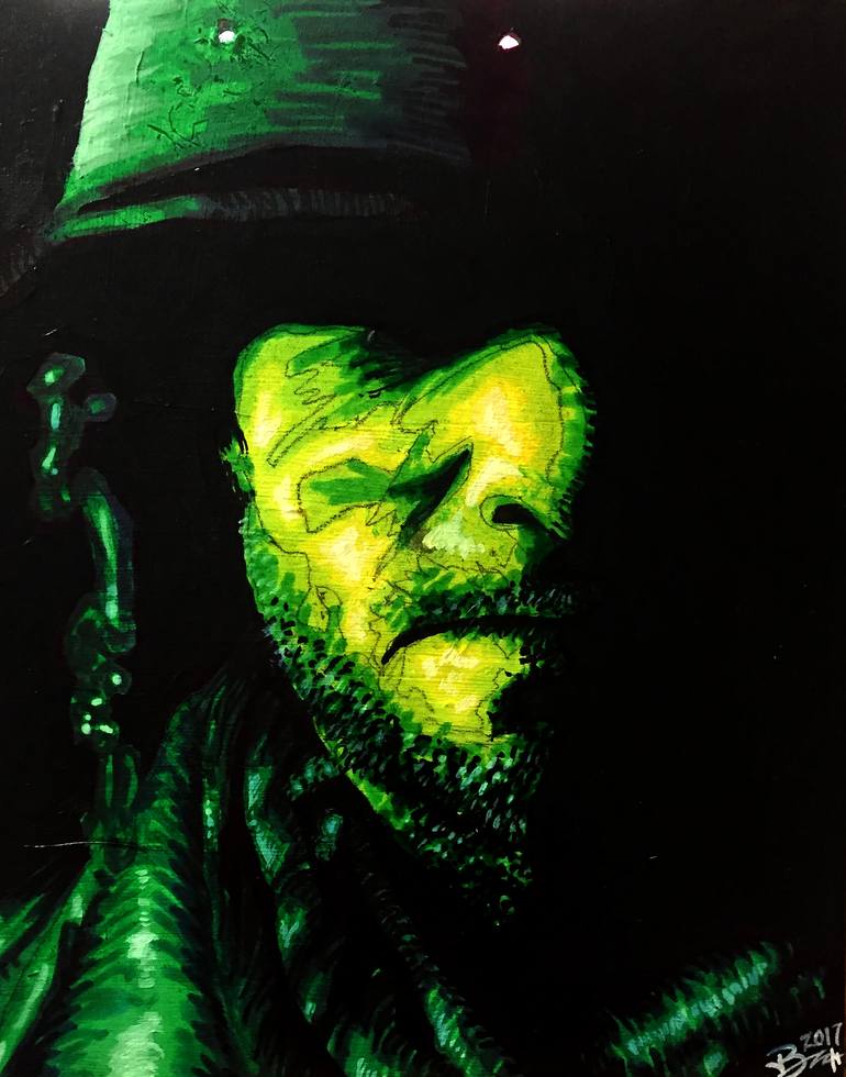 Garish: Soldat Drawing by Jordan Brun | Saatchi Art