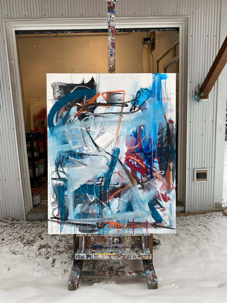 First 22 Painting by Seb Sweatman | Saatchi Art