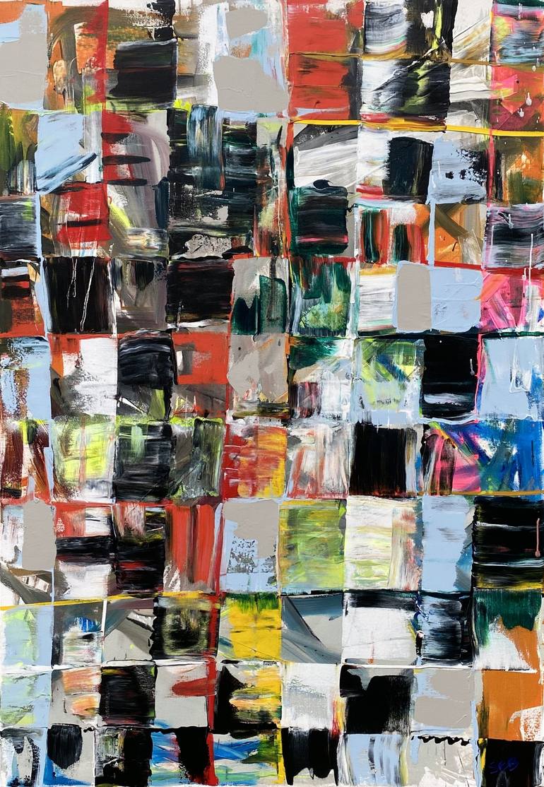 Grid 11x9 Aug22 Painting by Seb Sweatman | Saatchi Art