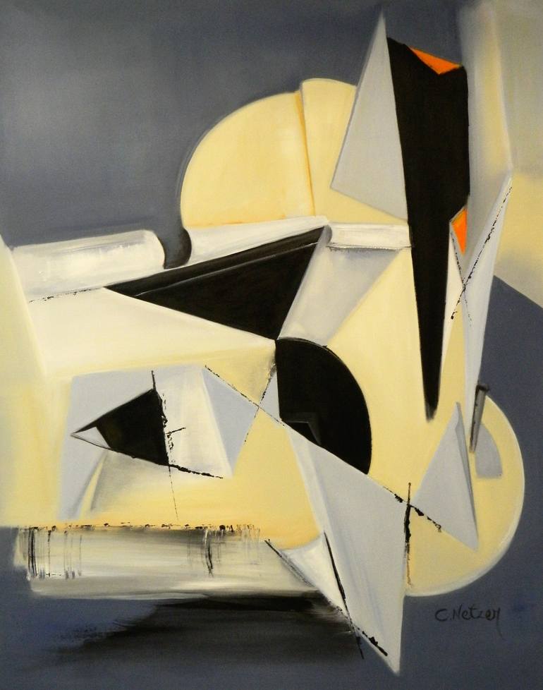 Staying neutral Painting by Clari Netzer | Saatchi Art