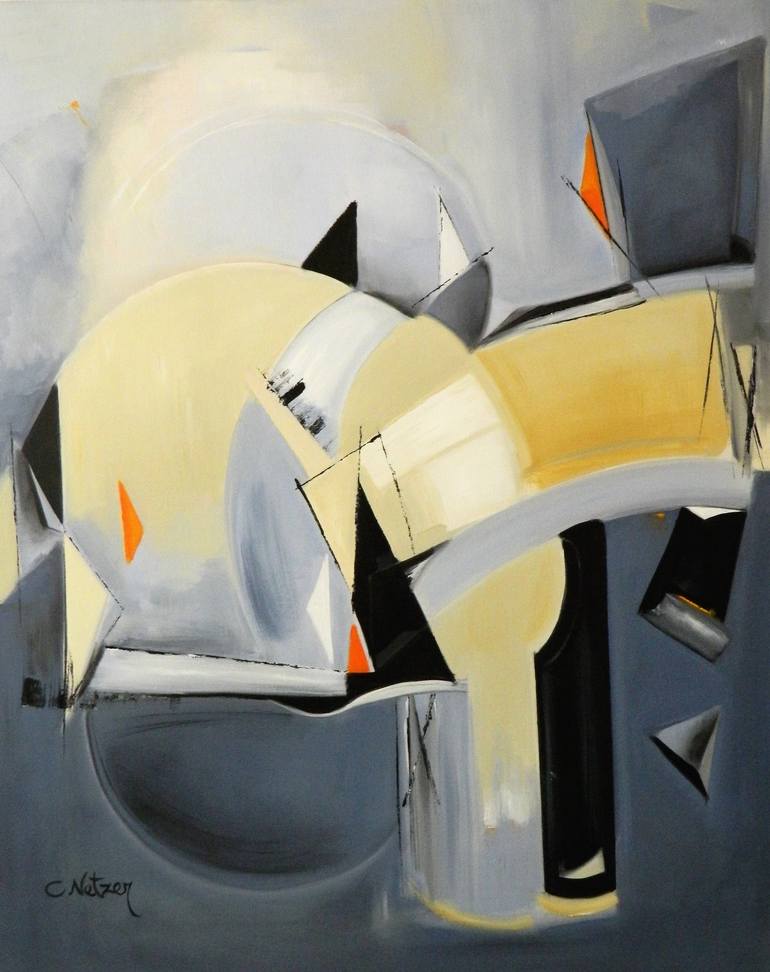 A Look at the definitions of space Painting by Clari Netzer | Saatchi Art