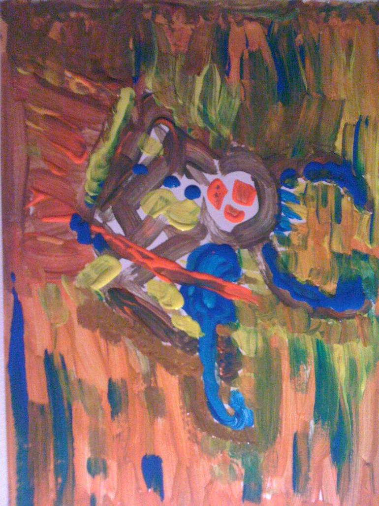 Good devil playing the violin in the wood Painting by Tiziano Dall'Omo ...