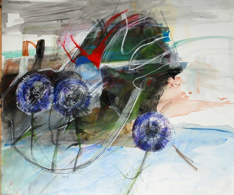 THISTLES Painting by Alexandra Perri | Saatchi Art
