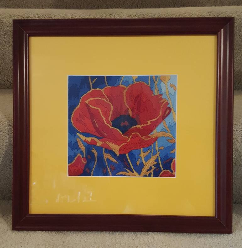 Red Poppy Collage by Cristi McCaffrey-Jackson | Saatchi Art