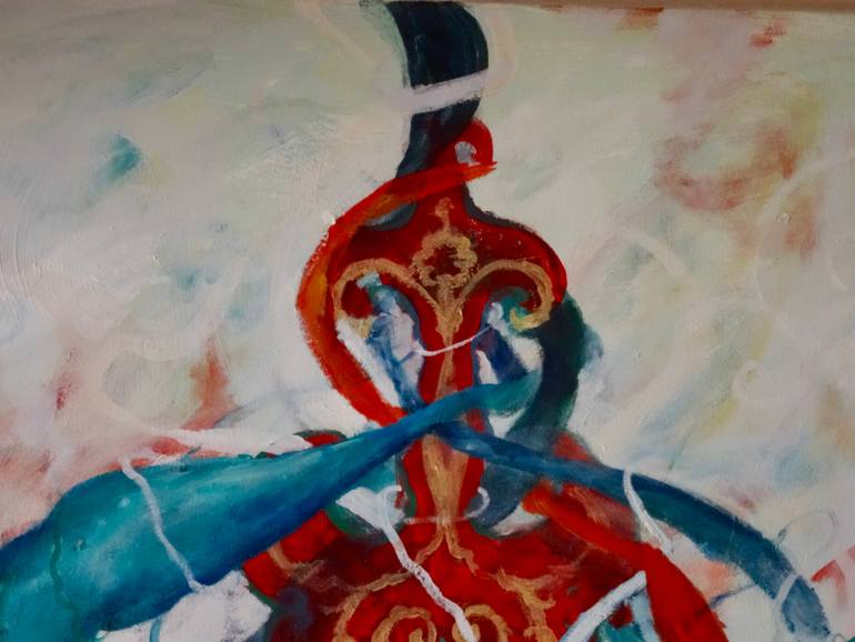 Sama Dance Painting by Roya Mansourkhani | Saatchi Art