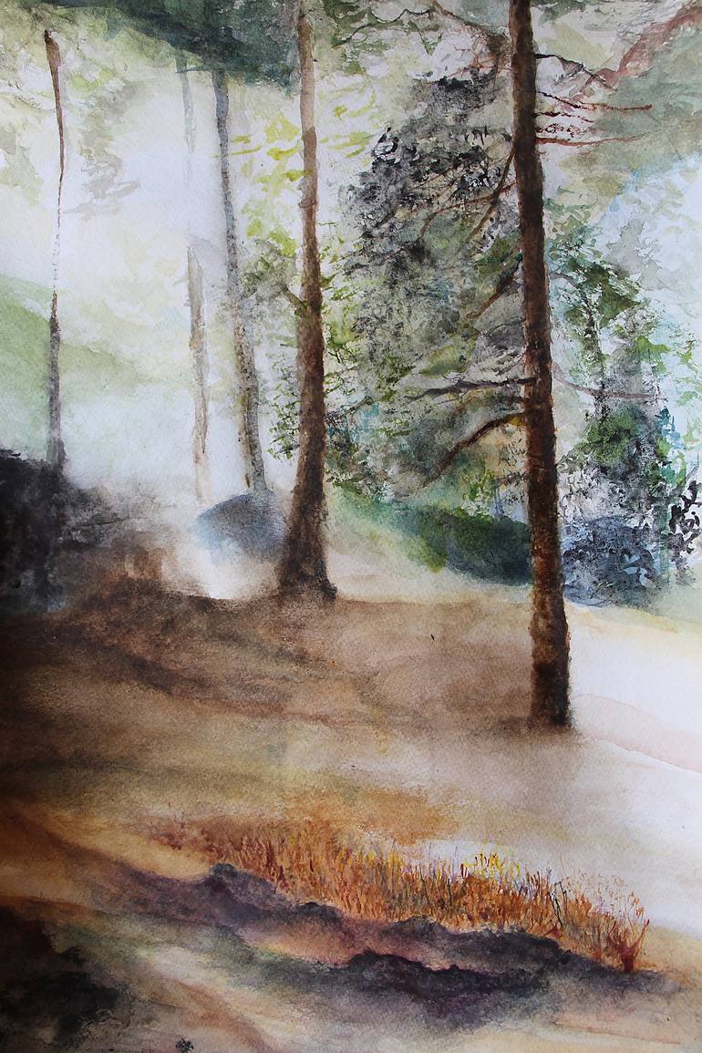 Forest Light Painting by Allan Roman Reyes | Saatchi Art