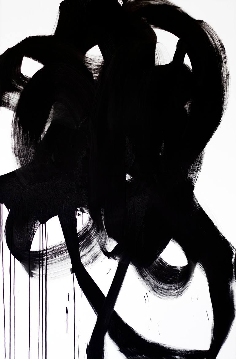 Black Extasy VI Painting by Aleksandra Toborowicz | Saatchi Art