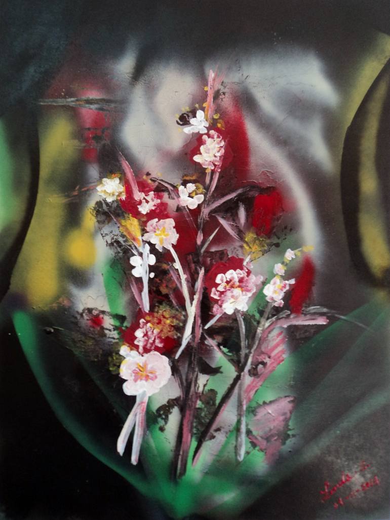 Flowers Painting by Linda Lin | Saatchi Art