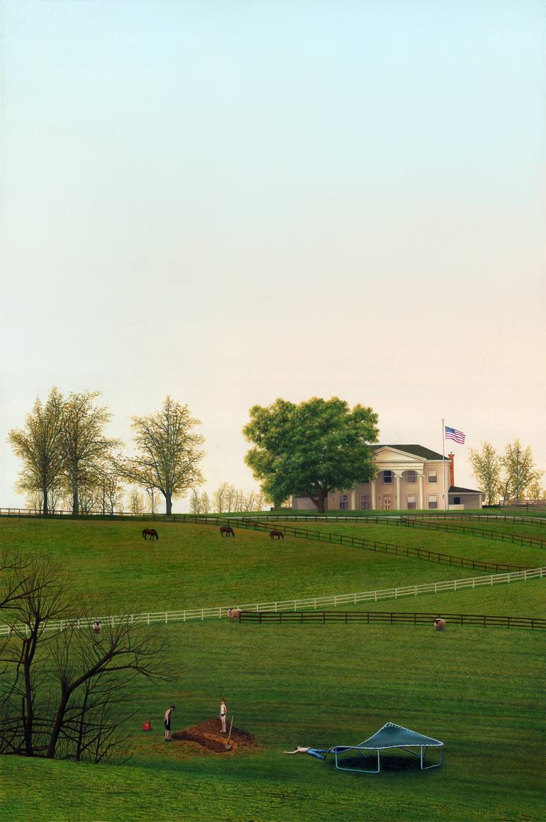 Friendly Fire Painting by Dan Lydersen | Saatchi Art