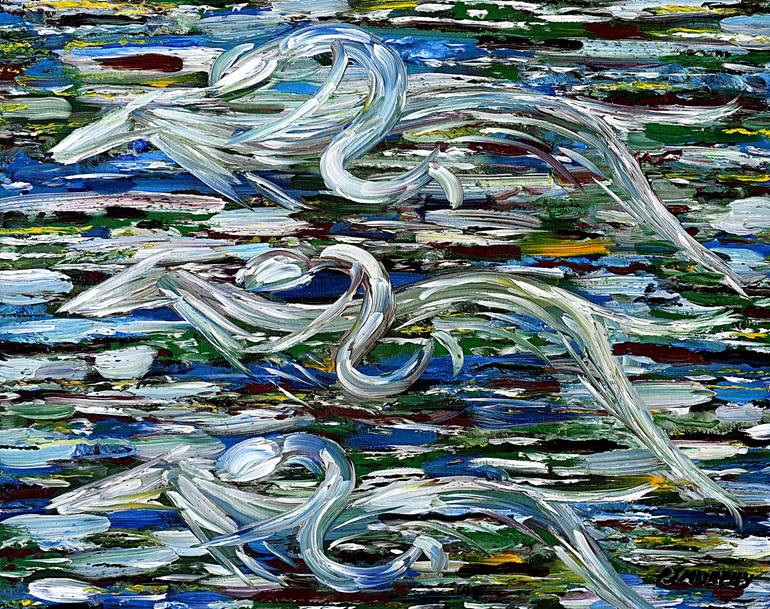 THE HORSE RACE Painting by Patrick J Murphy | Saatchi Art