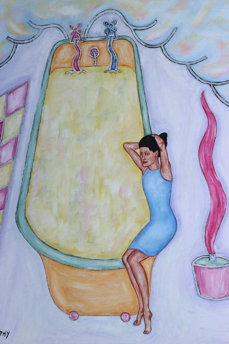 THE BATH Painting by Patrick J Murphy | Saatchi Art