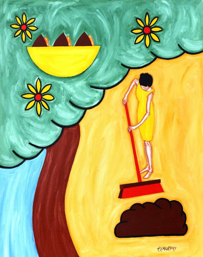 SPRING CLEAN Painting by Patrick J Murphy | Saatchi Art