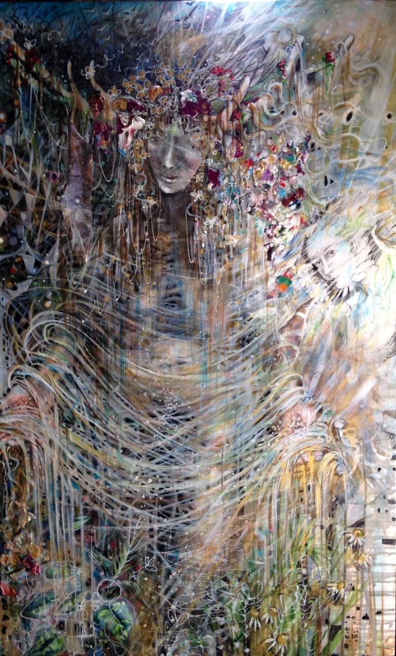 The Garden Keeper Painting by Jennifer Gillia Cutshall | Saatchi Art