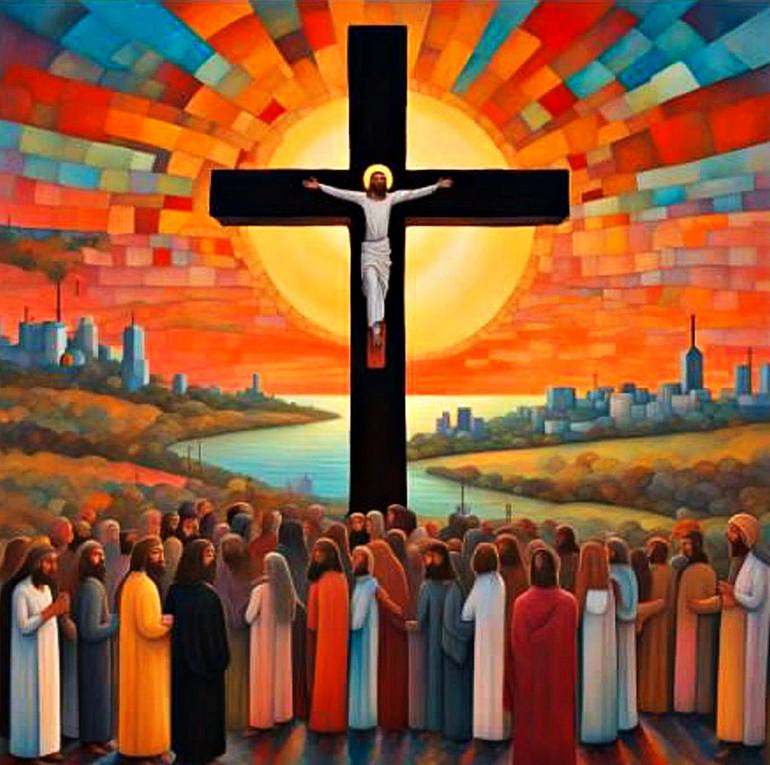 Gathering at the Crucifixion Photography by George Hunter | Saatchi Art