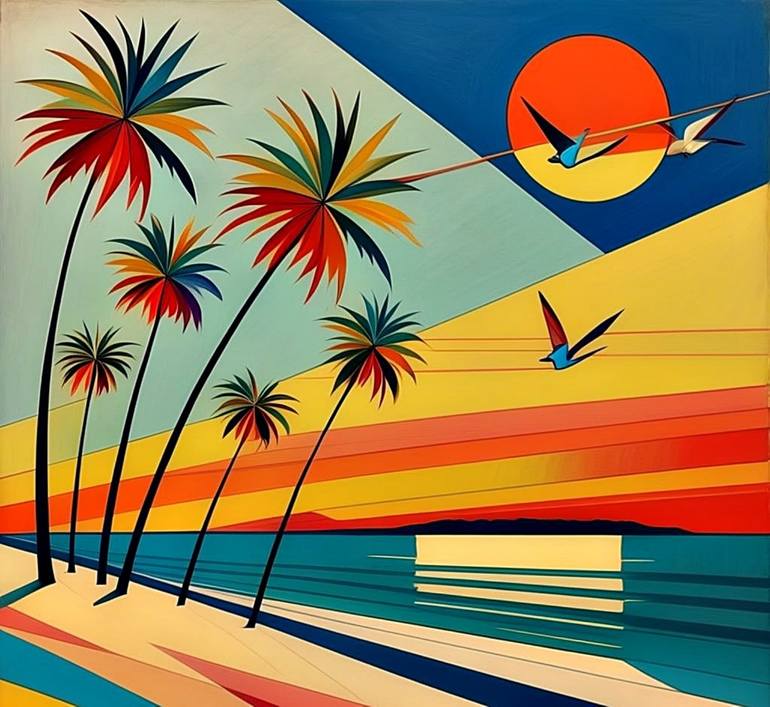 Parrots and Palms Photography by George Hunter | Saatchi Art