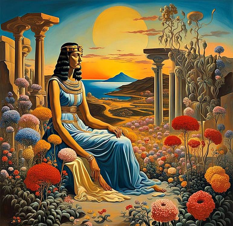 Cleopatra ponders in the garden Photography by George Hunter | Saatchi Art
