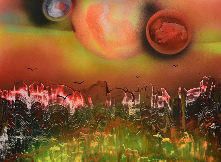 Alien World Painting by George Hunter | Saatchi Art