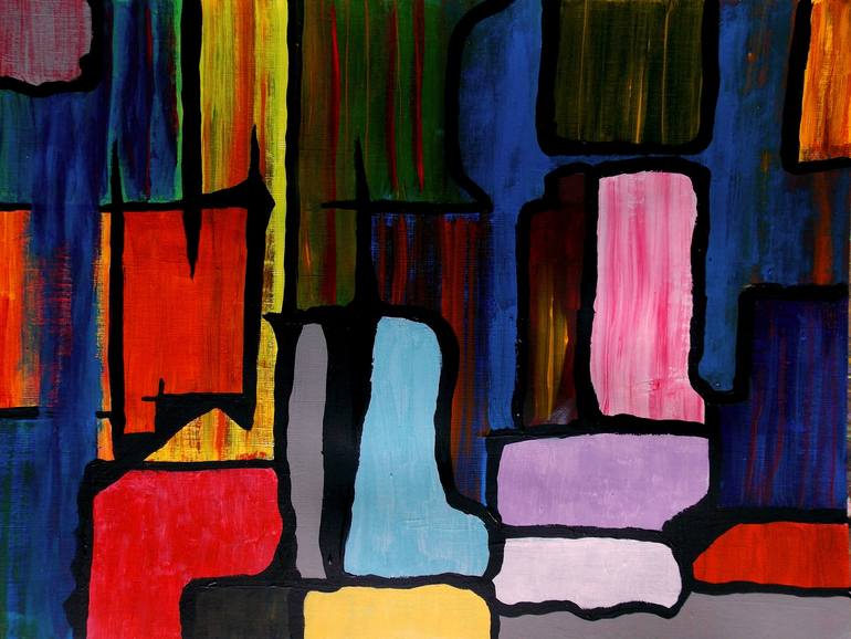 Monoliths and Waterfalls, Painting by George Hunter | Saatchi Art