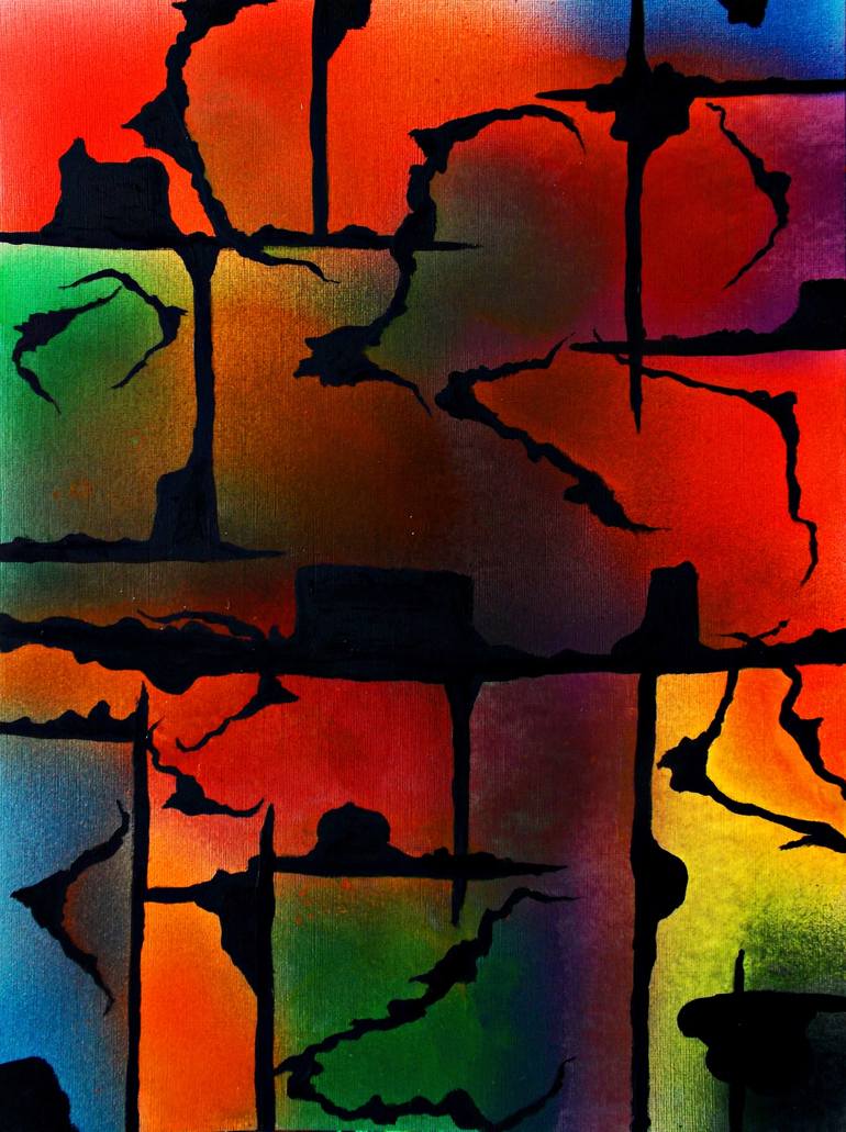 Silhouetted Landscapes Painting by George Hunter | Saatchi Art