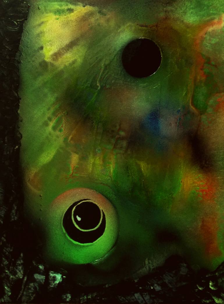 Watching Solar Eclipse Painting by George Hunter | Saatchi Art