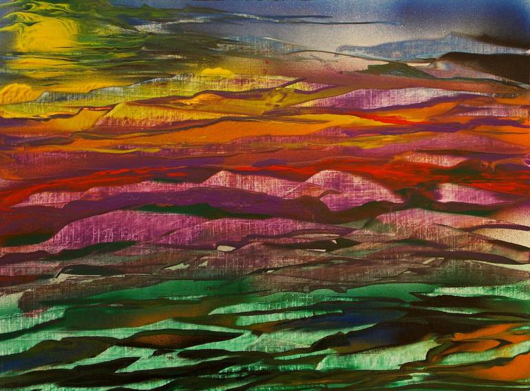 Sunlight on landscape Painting by George Hunter | Saatchi Art