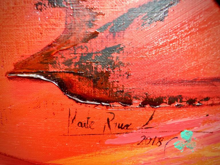 Toros en Cuidad Rodrigo Painting by Maite Rodriguez | Saatchi Art