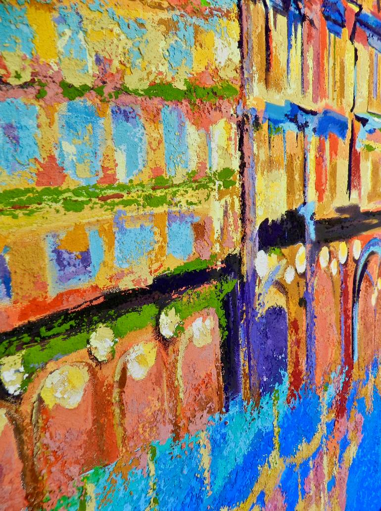 Lluvia en la Plaza Painting by Maite Rodriguez | Saatchi Art