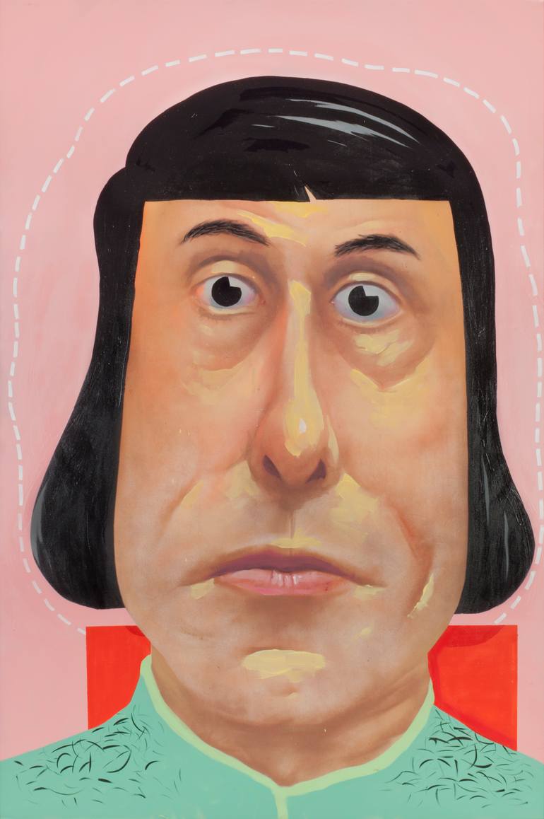 Ode To The Medevil Haircut Painting by DAVID BARZOLFF | Saatchi Art