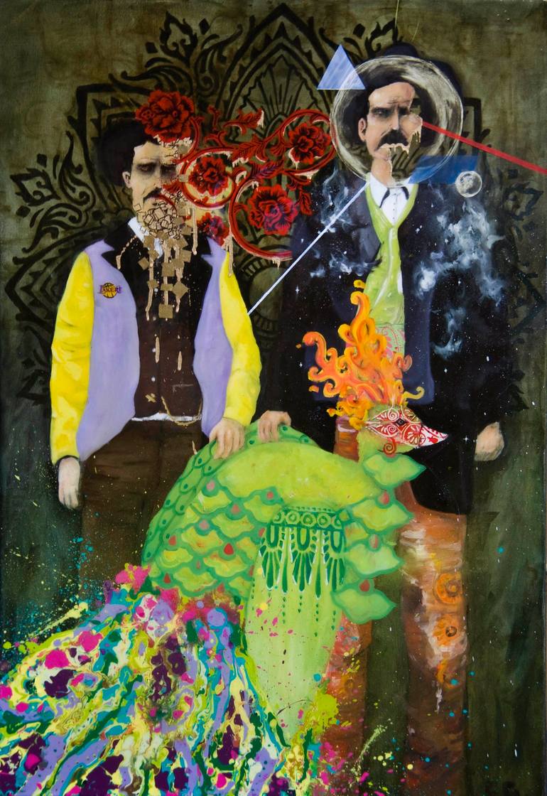 Space Mining Painting by Calvin Gerus | Saatchi Art